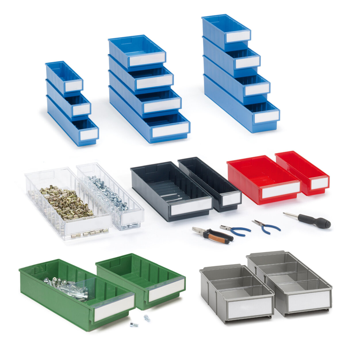 Plastic shelf bins | Storage | Treston
